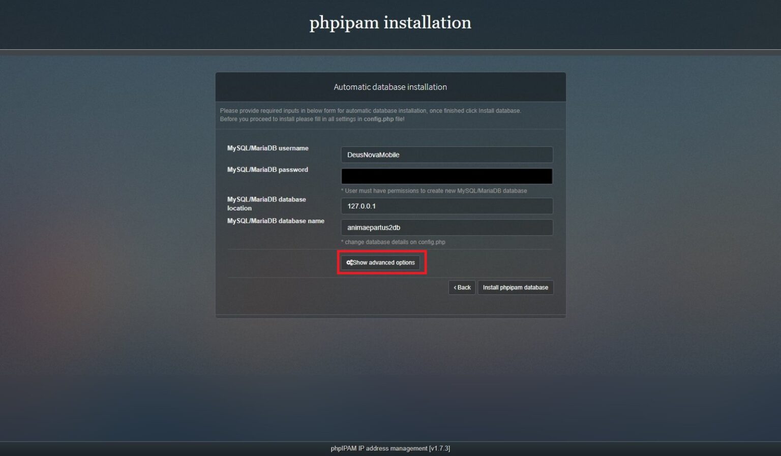 phpIPAM を試す – Ewig Leere(Lab2)