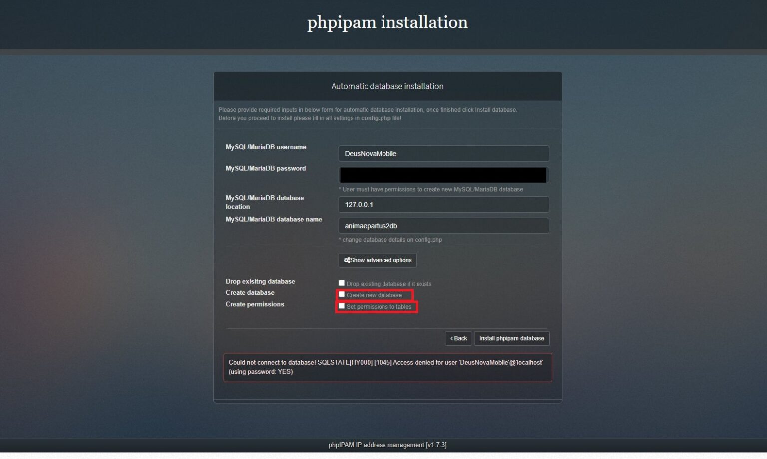 phpIPAM を試す – Ewig Leere(Lab2)